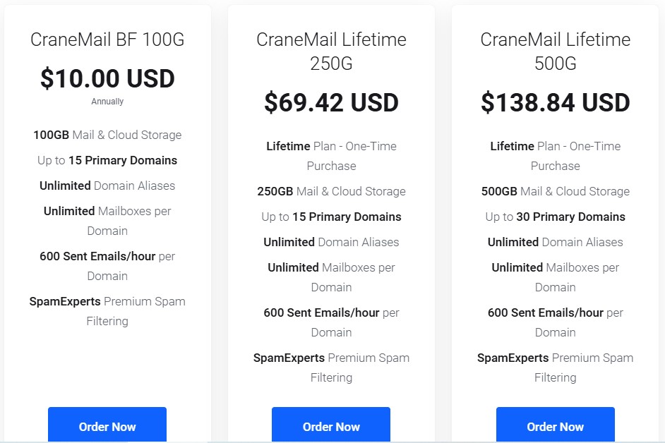 Namecrane最新永久计划，最多至60个域名+1T空间